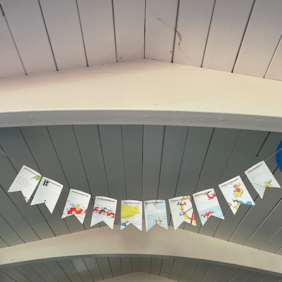 ALICE IN WONDERLAND Book Page Banner Bunting Garland Decoration Party ...