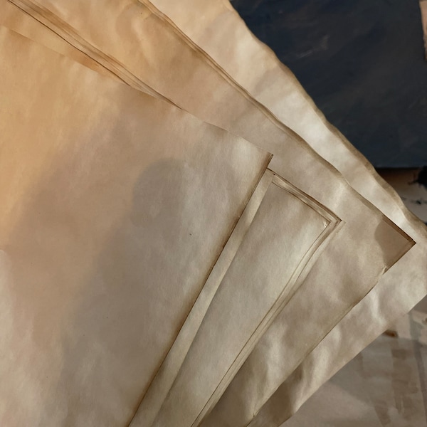 Stack of Tea Dyed Papers | Organic | Junk Journal | Binding | Aged ...