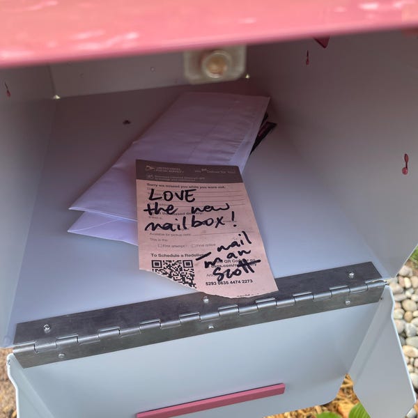 Classic Black/white Mid-century Modern Mailbox — the Original Vintage ...