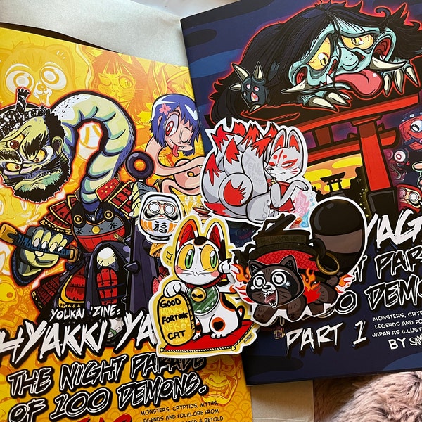 Yokai Zine – Hyakki Yagyo – Night Parade of 100 Demons - PART 1 - Etsy