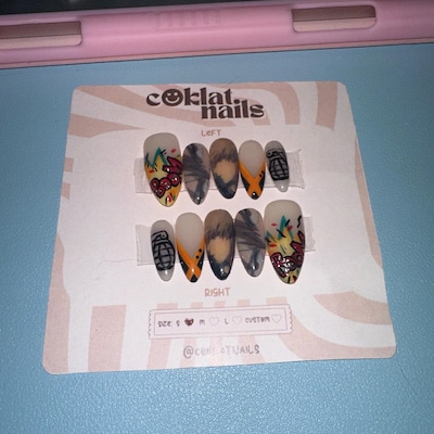Cry Baby Nails Cry Baby Coffin Nails Nails Cute Nails Press on Nails ...