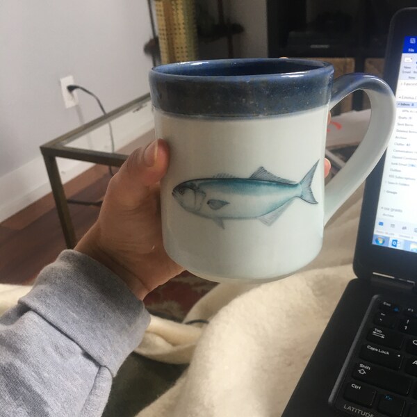 Fish Mug, Fish, Stoneware Mug, Handmade Mug, Ceramic Mug, Housewarming ...