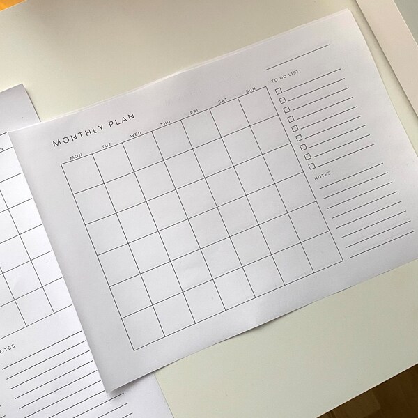 Printable Weekly Planner on 2 Pages With Daily To-do List, Customizable ...