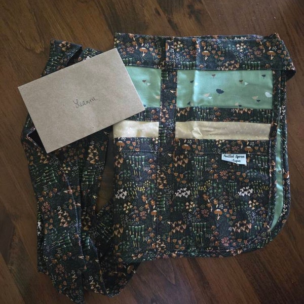 Cute Gray and White Polka Dot Teacher Waist Apron With Pockets and ...