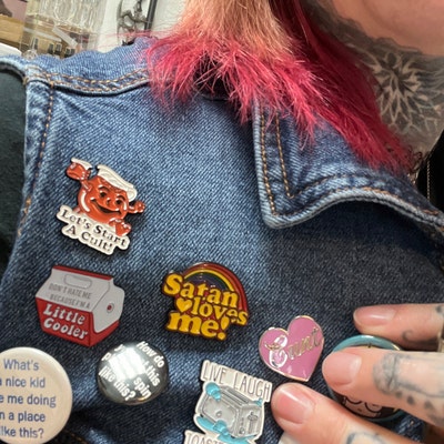 Dark Humor Enamel Pins Gothic Pins Funny Hard Enamel Pins Dark Grunge ...