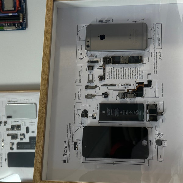 IPhone 6s Teardown Art - Digital Template - Apple - iPhone - Framed ...