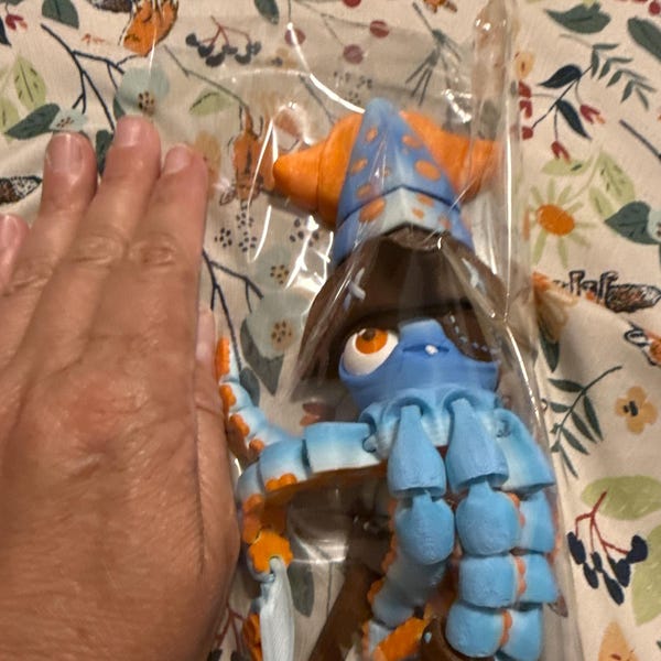 Articulated 3D Printed Cyber Crab Toy Box: Fidget Sensory Sculpture ...