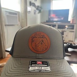 Redfish Patch Hat Custom Richardson 112 Leather Patch Hat - Etsy