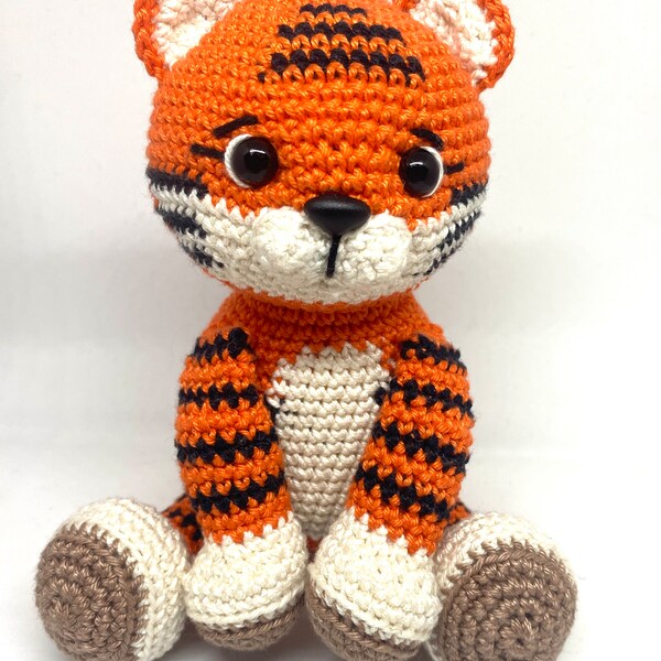 Crochet Tiger PATTERN Amigurumi Tiger Pattern Pdf Tutorial - Jagger the ...