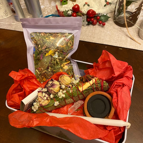 Winter Solstice Smudge Stick,yule, Alternative,alter,blend,cleanse, - Etsy