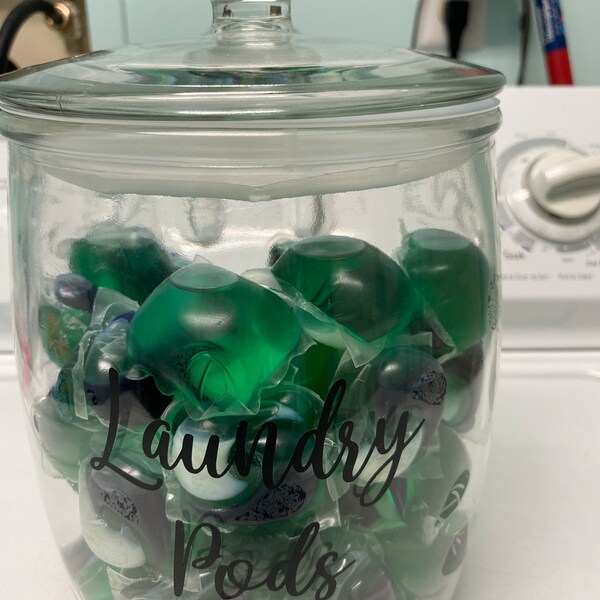 Laundry Pods Label Decal / Laundry Room Decor / Laundry Detergent Label ...