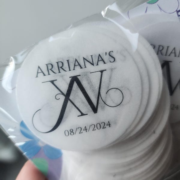 50 Personalized Edible Drink Toppers Quinceañera XV Design | Custom ...