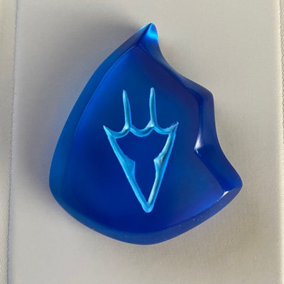 Dragoon FFXIV Hand Painted Soul Crystal/drg Job Stone Final Fantasy XIV ...