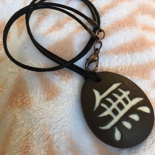 Japanese Heart Symbol Necklace, Heart Kanji Pendant, Valentine Gift ...