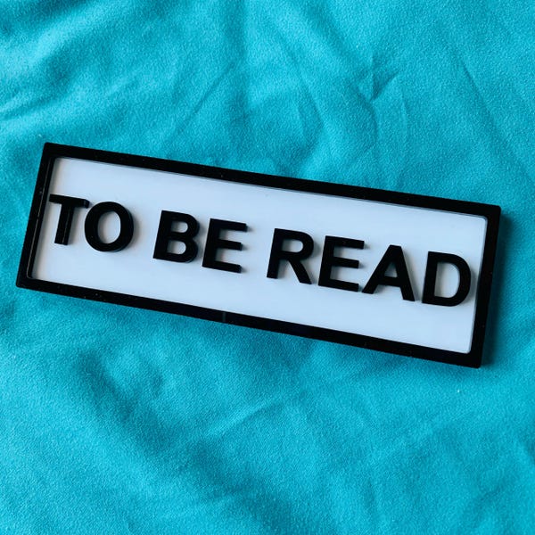 To Be Read | Library Sign | Street Sign | Book Sign | Bookish Decor ...