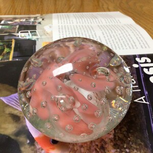 Vintage Sooner Art Glass Vase Coil Pedestal Base Yellow White Swirl 10 ...