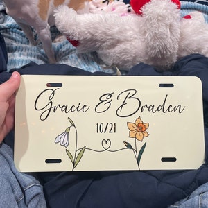 License Plate Frame, Pink Preppy Car Accessories, Cute Car Decor for ...