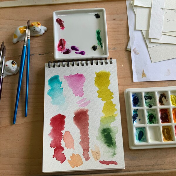 Cute Watercolour Palette Pocket Paint Palette Set - Perfect Gift for ...
