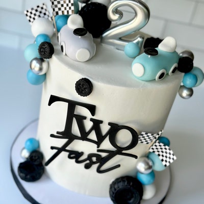 Two Fast Cake Topper or Charm Various Sizes & Colours - Etsy