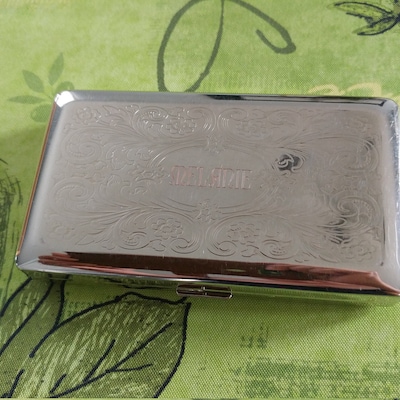 Custom Engraved Personalized 120s Cigarette Case Double Sided With ...