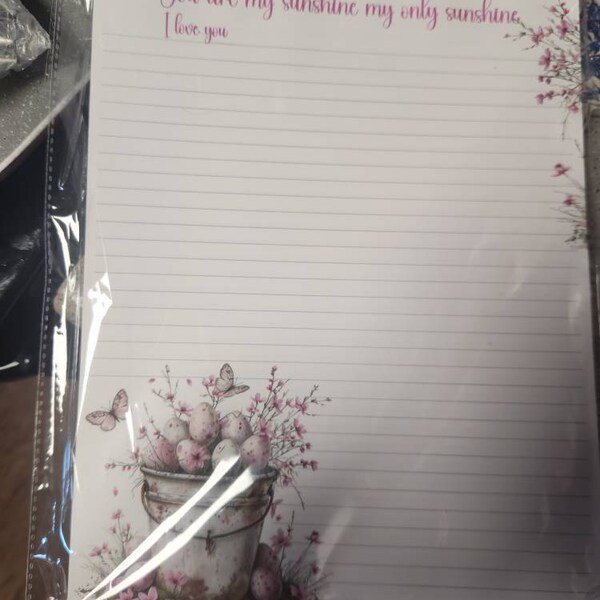 Fall Notepad Simple Fall Letter Writing Paper Gift for Mom Thank You ...