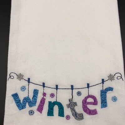 Flowered Flour Sack Towel. Machine Embroidered. Farmhouse - Etsy