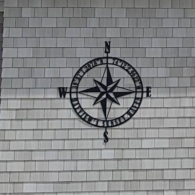 Personalized Life Tree Compass Sign , Metal Compass Wall Art ...