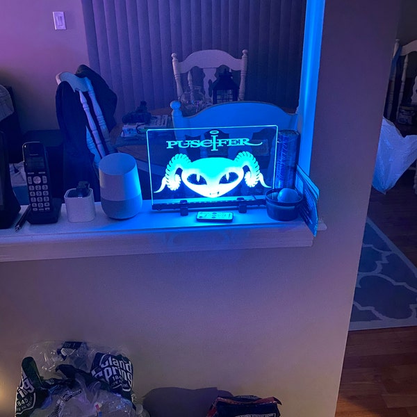 Radiohead Group Color Changing LED Edge Lit Light Custom Laser Etched ...