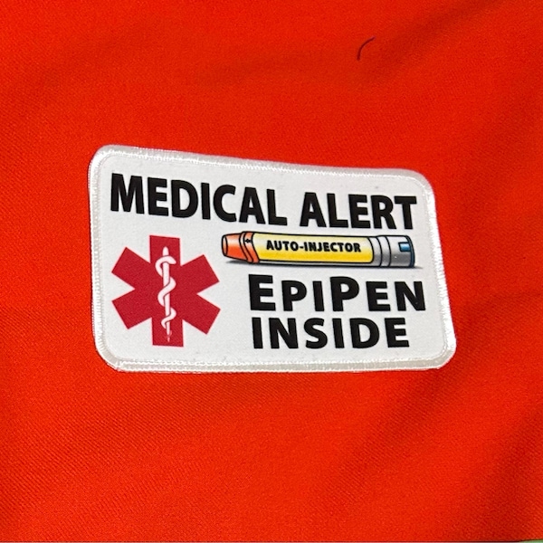 Emergency Information Inside Patch for Medical Bag, Backpack, Pouch ...