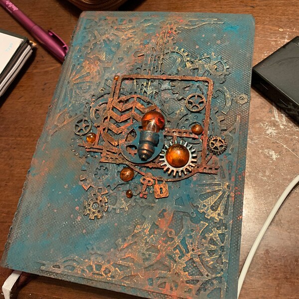 Personalised Steampunk Box, Mixed Media Gift, Customizable Wooden Box ...