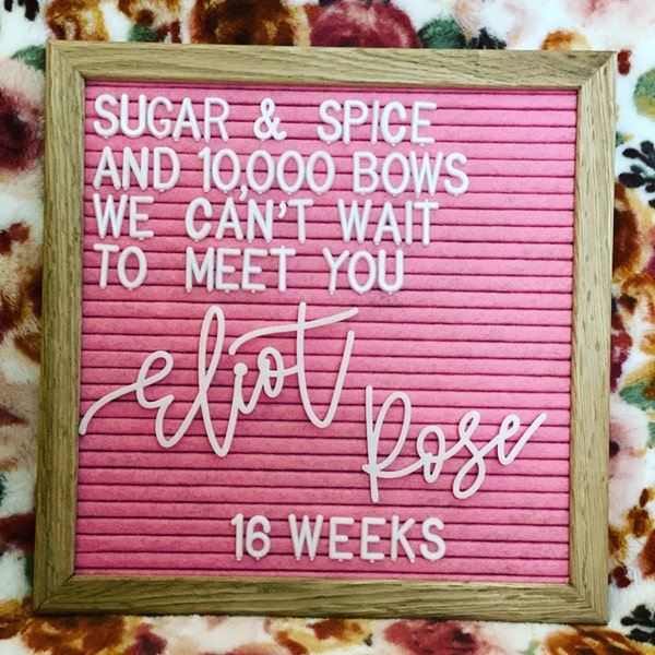 Custom 2" Calligraphy Script Name or Word for Letter Board Felt Board ...