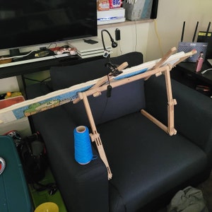 Needlework Table and Lap Hands-free Stand Made of Organic Beech Wood ...