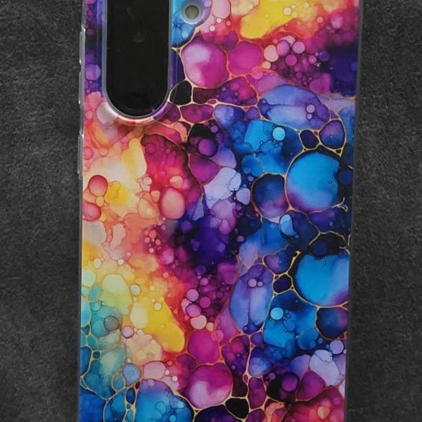 Glitter Accents Phone Case Fits Samsung S25 S24 FE S23 Plus S22 S21 S20 ...