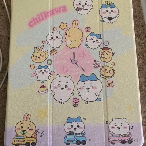 Kawaiii Chiikawa iPad Case: iPad Case With Pencil Holder for iPad Air 4 ...