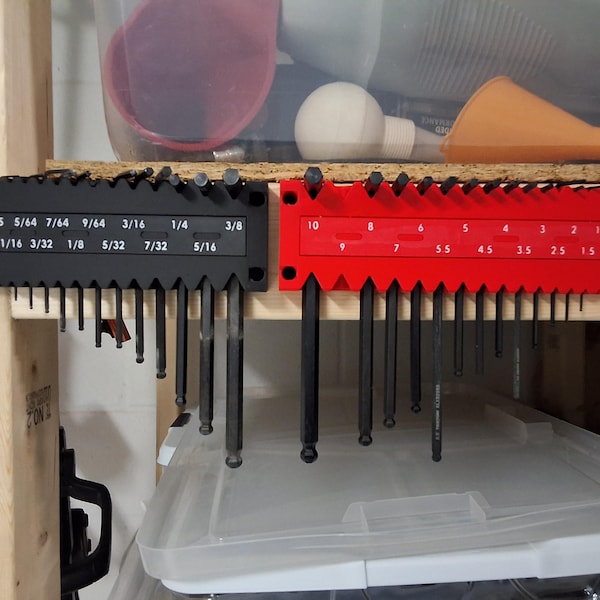 Allen Key / Allen Wrench Wall Mount Storage Organizer / Holder Metric 1 ...