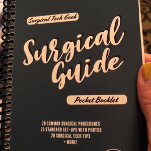 Surgical Guide Pocket Booklet, Surgical Tech Clinical Booklet ...