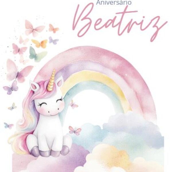 Rainbow Unicorn Watercolor Clipart, Unicorn PNG, Rainbow Unicorn PNG ...