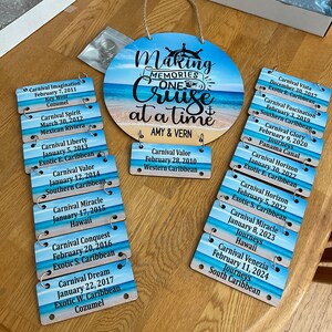 Cruise Ship Sign, Cruise Ship Personalized Door Sign, Cruise Trip Sign ...