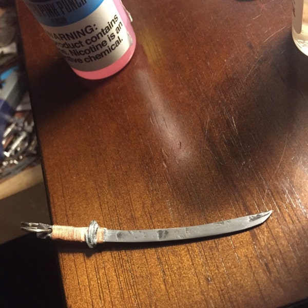 Nail Katana Sword Keychain (hand Forged) - Etsy