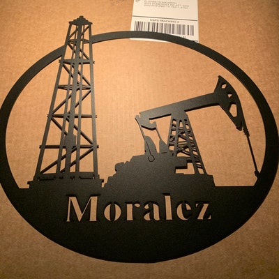 Custom Metal Name Sign, Oil Rig, Oil Field, Offshore Custom Sign ...