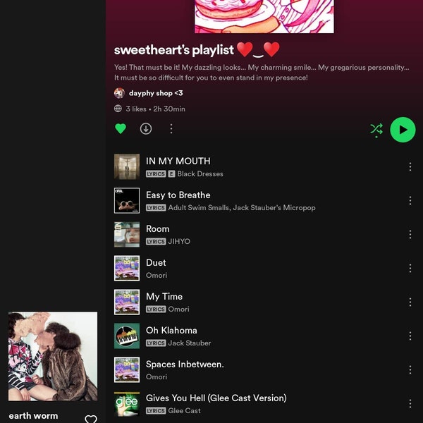 Custom Character Playlist !! - Etsy