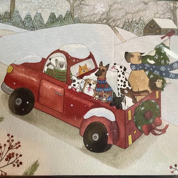DECK the TREE Holiday Card Supporting Homeless Pets 10 Cards per Pack ...