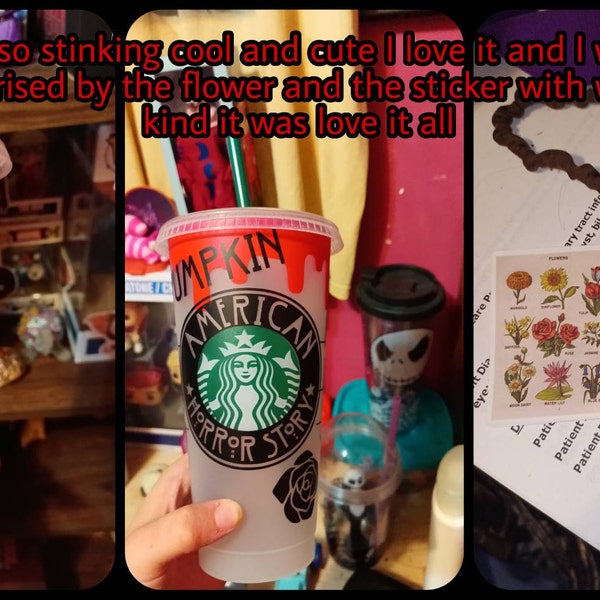 Custom AHS American Horror Story Season Themed Reusable Venti Starbucks ...