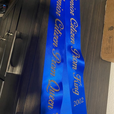 Prom King Sash Custom Homecoming Sash Personalized Homecoming King Sash ...