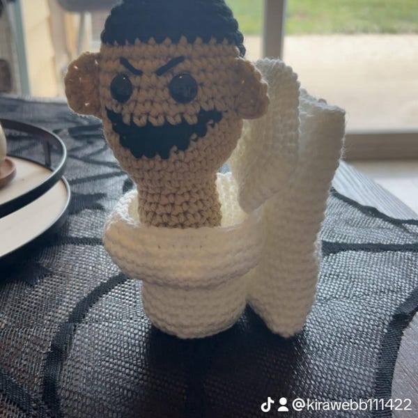 Skibidi Toilet Cameraman Crochet Pattern: Worsted Weight Yarn (PDF ...