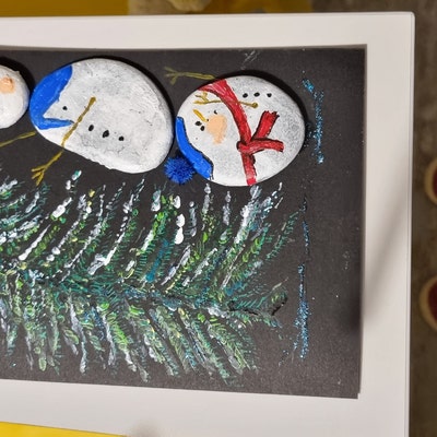 Pebble People 6 Coloured Dogs Pebblessmoothish and Flatish - Etsy