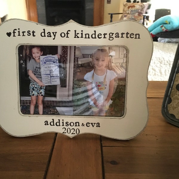 First Day of School Picture Frame, Back to School, Personalized Frame ...