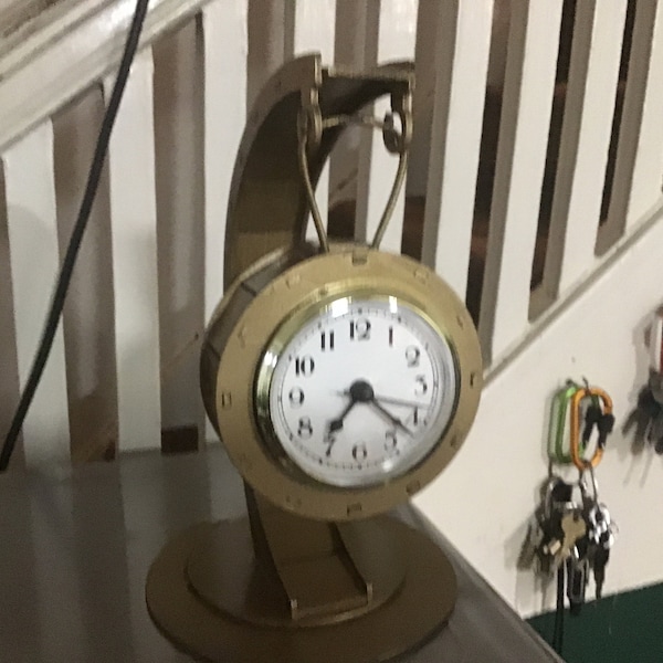 Laser Cut Tabletop Clock, Pendulum Clock, Desk Clock, Svg, Dxf, Pdf, Ai, Laser Cut File, Cnc Cut ...