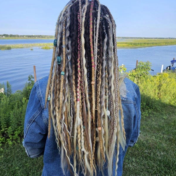 Queen Mab's Rainbow Full Set of Wool Dreadlocks - Etsy