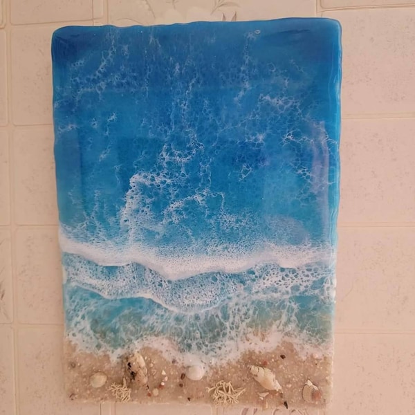 Epoxy Beach Bowl, Resin Ocean Bowl, Epoxy Resin Sea Bowl, Resin Sea ...